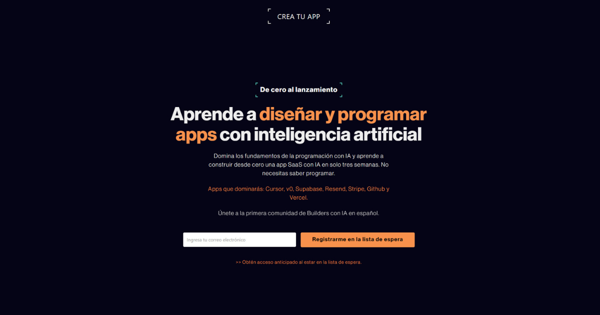 Crea tu app